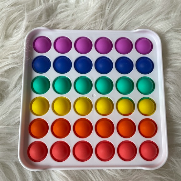 Toys | Fun Square Rainbow Fidget Popper For Kids And Adults To Relieve ...